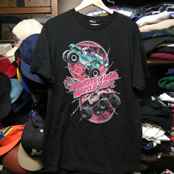 Monster Jam | Shirts | Monster Jam 206 Large Double Sided Shirt Rare ...